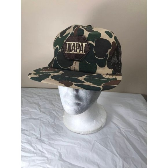 Napa | Accessories | Vintage Napa Auto Parts Camo Trucker Mesh Snapback ...